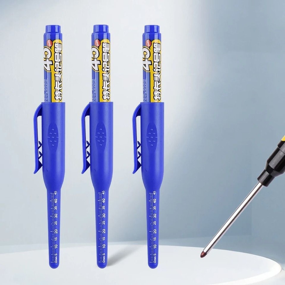 Multifunction Long Nib Head Markers Pen 45mm Carpentry Colorful Marker ...