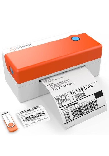 K Comer Thermal Label Printer w/Accessories RX416 (New/Open Box Item ...