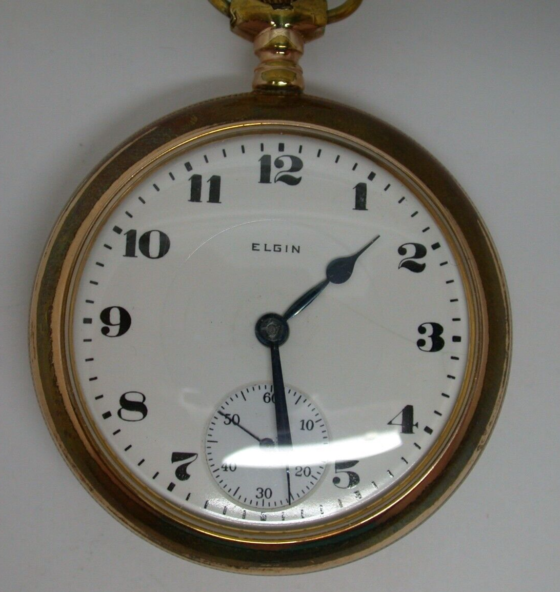 ELGIN, 18 SIZE, GRADE 336, MODEL 5, CLASS 106, 17 JEWEL POCKET WATCH ...