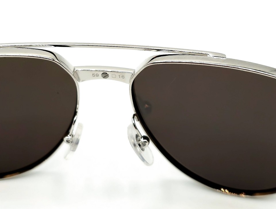 Cartier CT0425S Sunglasses 004 Silver- Gray lenses 59 new | eBay