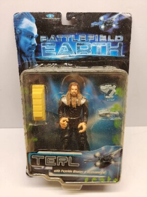 NEW VTG RARE Battlefield Earth Terl Action Figure Trendmasters 1999 NIB ...
