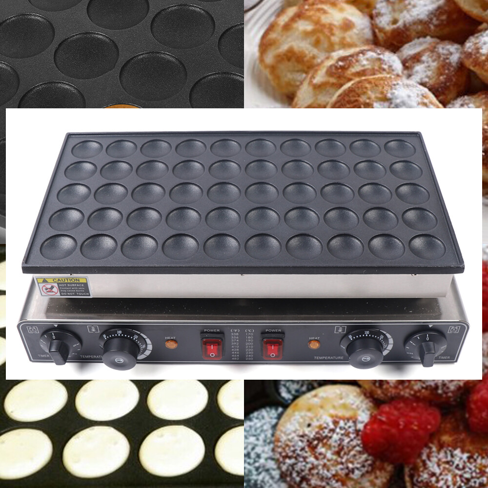 Nonstick Electric 50pcs Mini Dutch Pancake Maker Baker Machine Iron ...