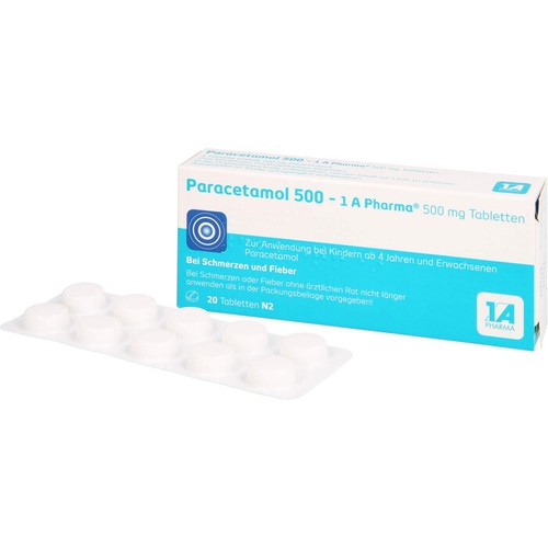 PARACETAMOL 500-1A Pharma Tabletten 20 St. PZN 02481587 | eBay.de