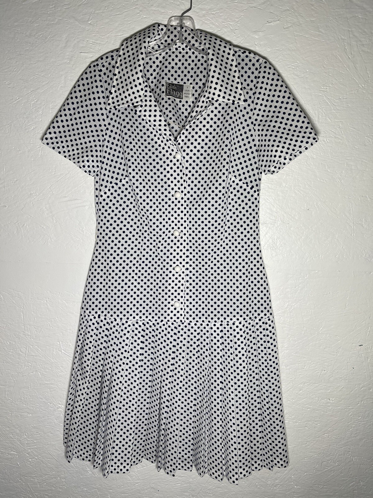 Vintage Edith Flagg California Drop Waist Pleated Whi… - Gem