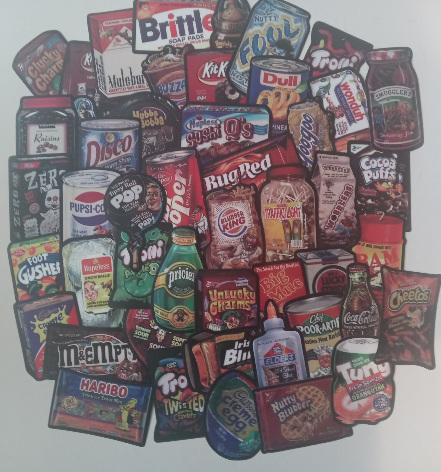 45PC. WACKY PACKAGES WATERPROOF DECALS/STICKERS - UNBRANDED | eBay