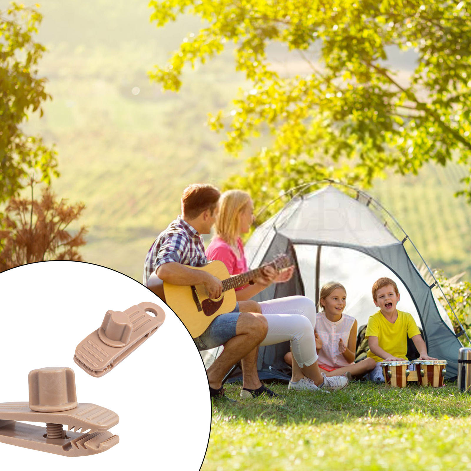 Tent Clamp Heavy Duty Clip Portable Heavy-duty Tarp Lock Grip with ...