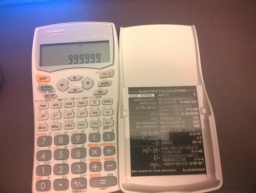 sharp scientific calculator EL-531W with cover | eBay UK