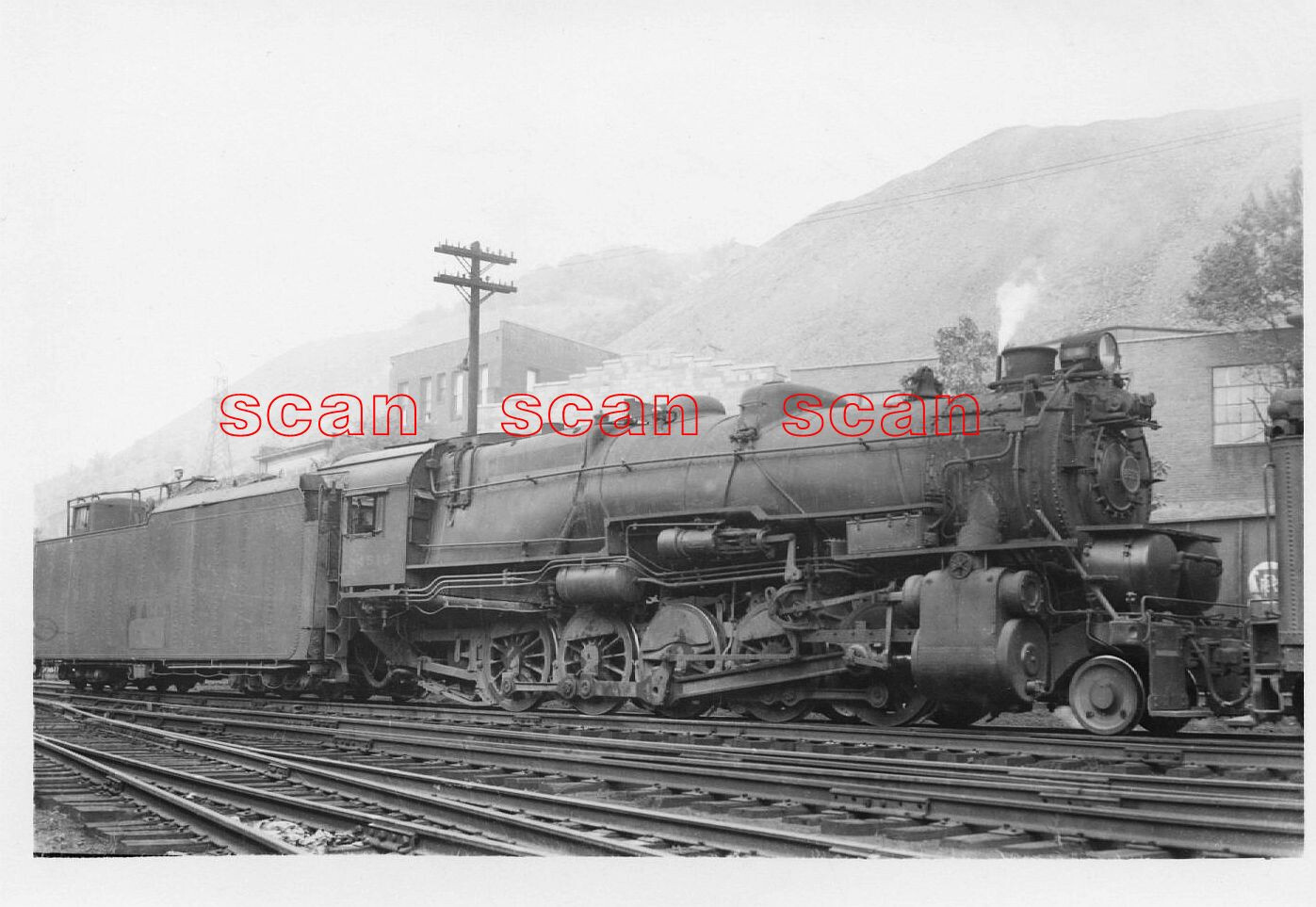 4D090 RP 1956 PENNSYLVANIA RAILROAD 2-10-0 LOCO #4519 SHAMOKIN PA | eBay