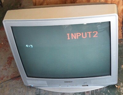 SHARP 32SC260 32" CRT TV WITH COMPONENT INPUTS VINTAGE GAMING | eBay