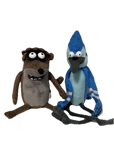 The Regular Show 16” Mordecai 9” Rigby plush Cartoon Network stuffed ...