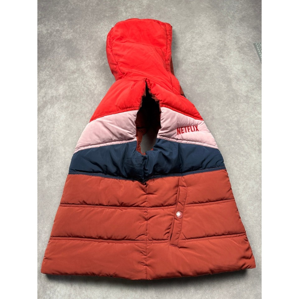 Aeropostale Netflix Locke & Key Promo Colorblock Hooded Puffer Vest ...