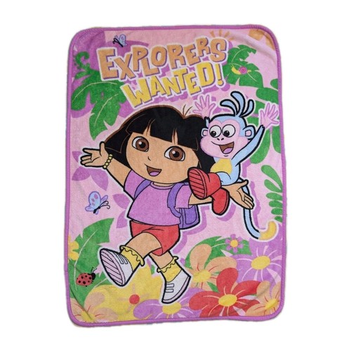 Nick Jr. DORA THE EXPLORER Explorers Wanted Plush Blanket Throw 41" X ...