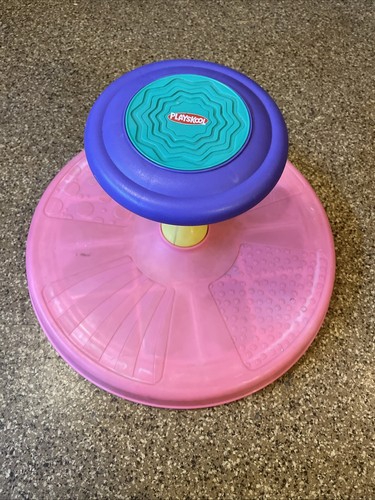 Vintage Playskool Pink Sit ‘n Spin Classic Spinning Activity Toy ...
