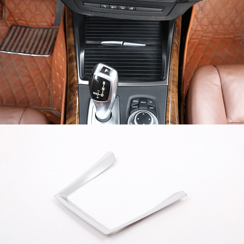 For 2008-13 BMW X5 E70 ABS Chrome Interior Water Cup Holder Cover ...
