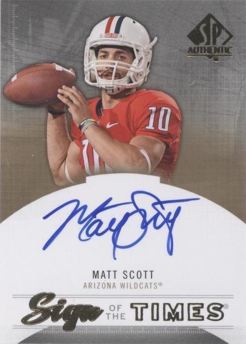 2013 SP Authentic - Sign of the Times Matt Scott #ST-MS (AU, RC) for ...