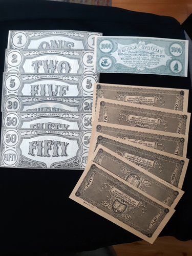 ASSORTMENT OF College Currency Notes 19th Century Used for Accounting ...