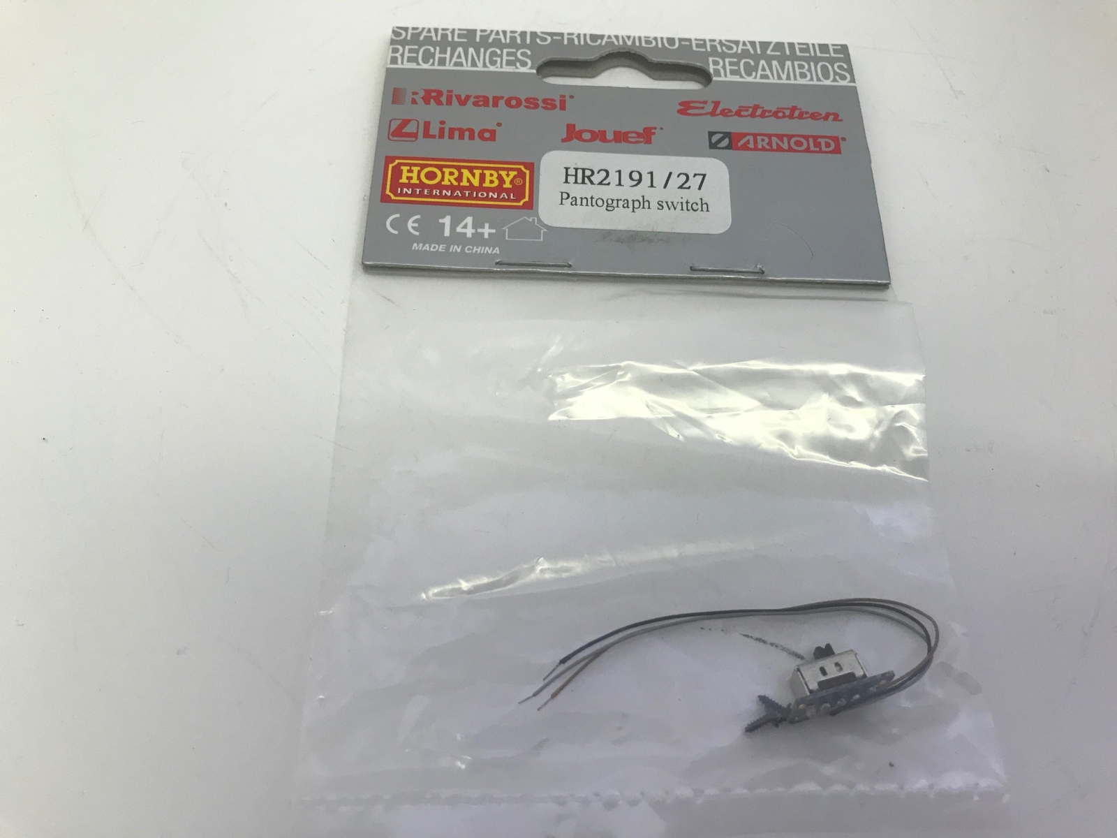 HR2191/27 Hornby Rivarossi Pantograph Switch for Trifase E432 FS IS11.5 ...