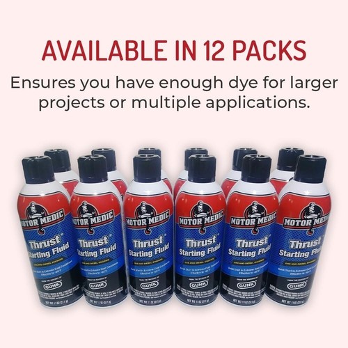 Motor Medic M3815, 12 Pack, Thrust Starting Fluid Gas & Diesel Engines ...