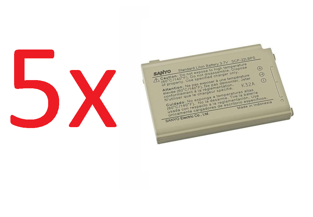 LOT 5x OEM SANYO BATTERY SCP-22LBPS SCP-2400 SCP-3100 SCP-7000 SCP-7050 ...