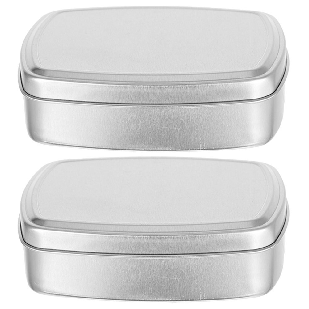 2PCS Aluminum Storage Container Case Metal Soap Box Travel Soap Boxes ...