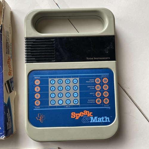 Texas instruments 1980 Speak And Math- with box- Tested & works! | eBay