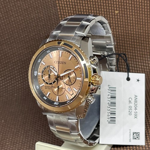 Citizen AN8204-59X Quartz Chronograph Stainless Steel Men's Sporty ...