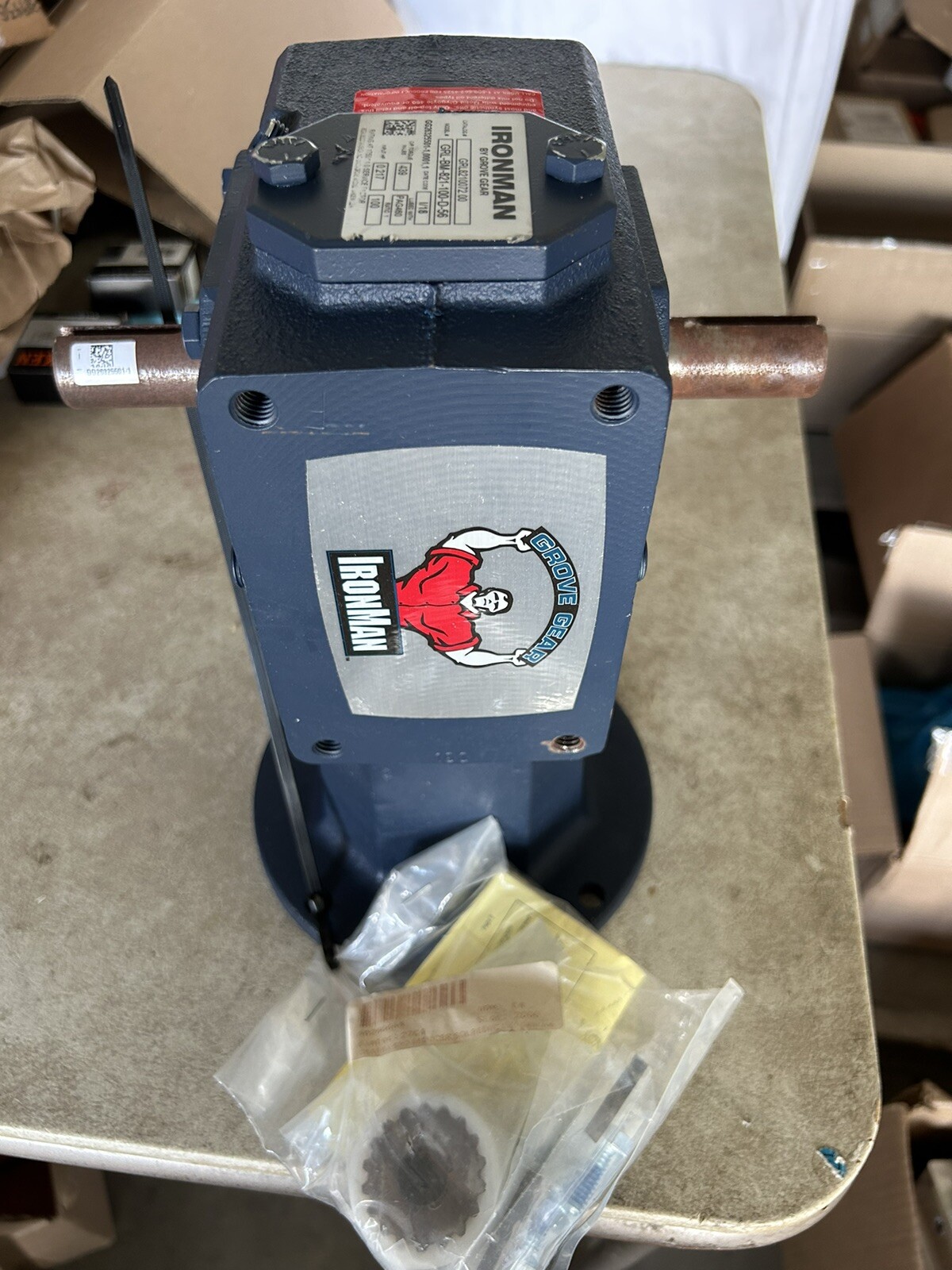 Grove Gear Ironman Gear Reducer Model GR-BM-821-100-D-56 100:1 Ratio | eBay