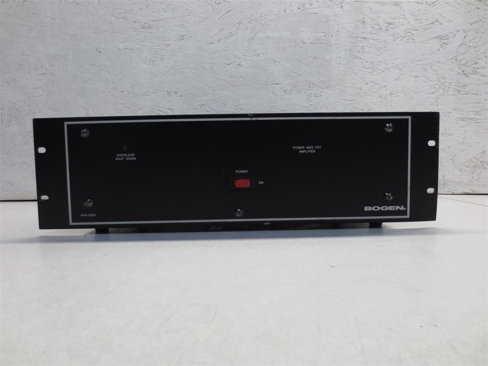 BOGEN COMMUNICATION MODEL HTA125A POWER AMPLIFIER AS IS/PARTS OR REPAIR ...