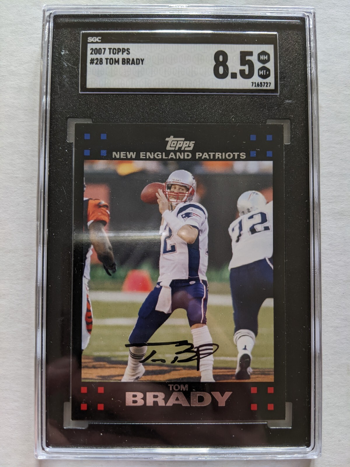2007 Topps Tom Brady #28 🔥 SGC 8.5 NM New England Patriots | eBay