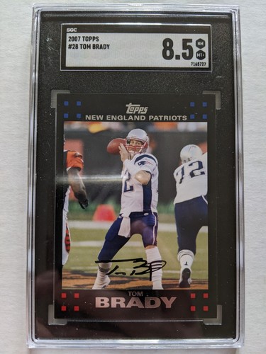 2007 Topps Tom Brady #28 🔥 SGC 8.5 NM New England Patriots | eBay