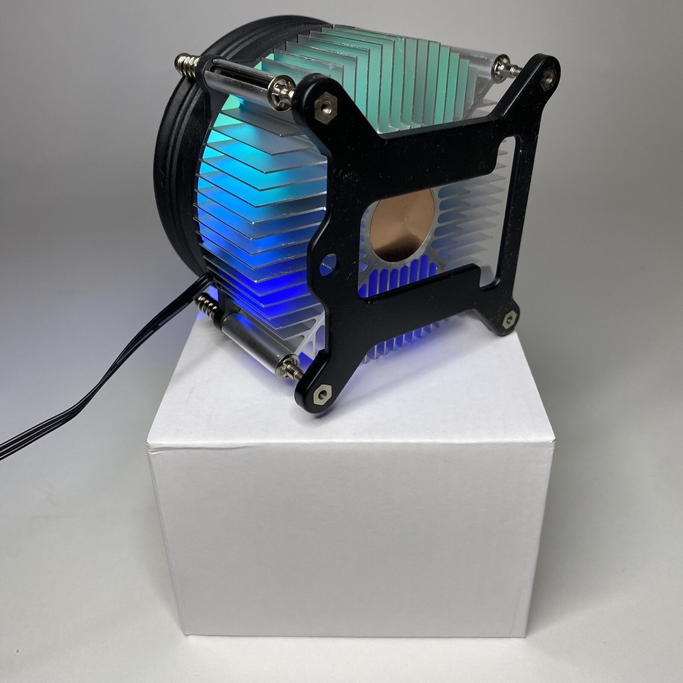 Intel RGB Heatsink Fan Copper Cooler 1155 1156 1150 1151 1200 CPU PC i7 ...