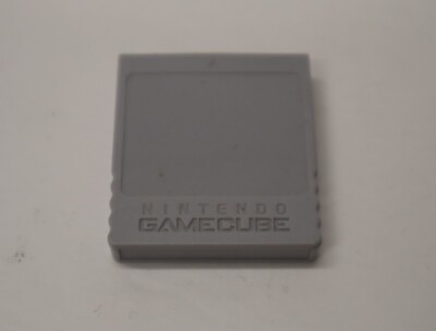 **Official Genuine OEM Nintendo GameCube Memory Card 59 Blocks Grey DOL ...