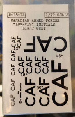 Arrow Graphics B-35-72 Canadian Armed Forces Low-Vis Initials Light ...