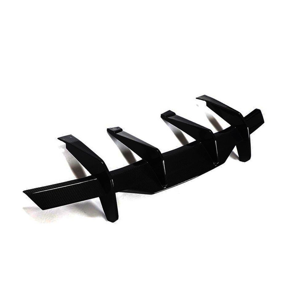 For 20-23 Corvette C8 Z51 STG 3 Gloss Black Rear Bumper Diffuser ...