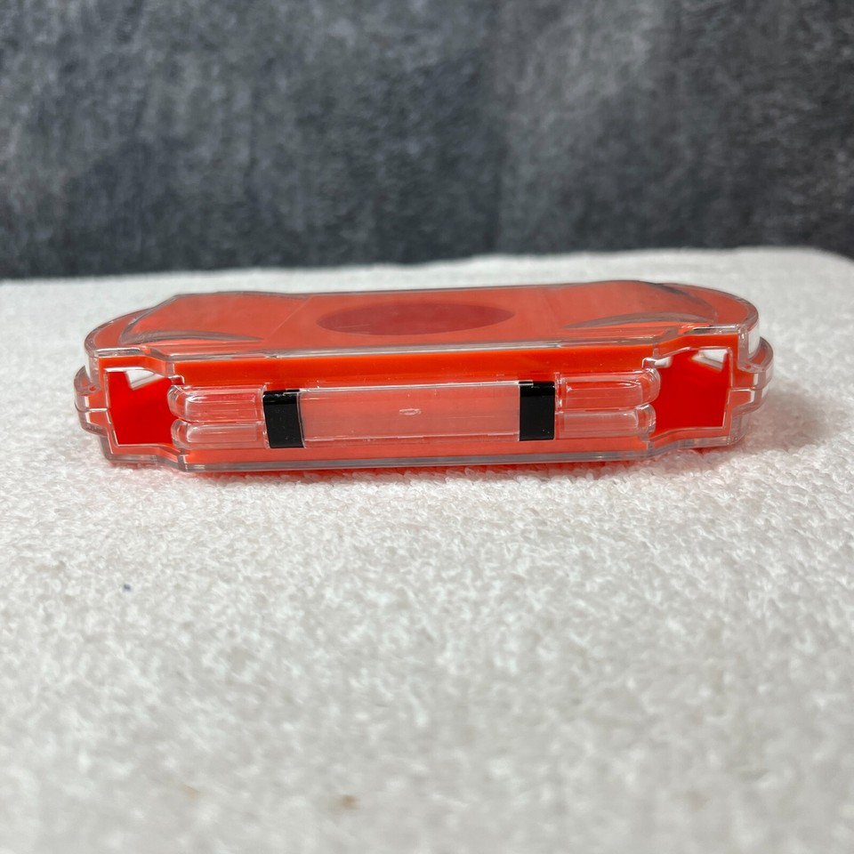 PSP Travel Case Logitech Console Hard Shell Carrying Carry Orange | eBay