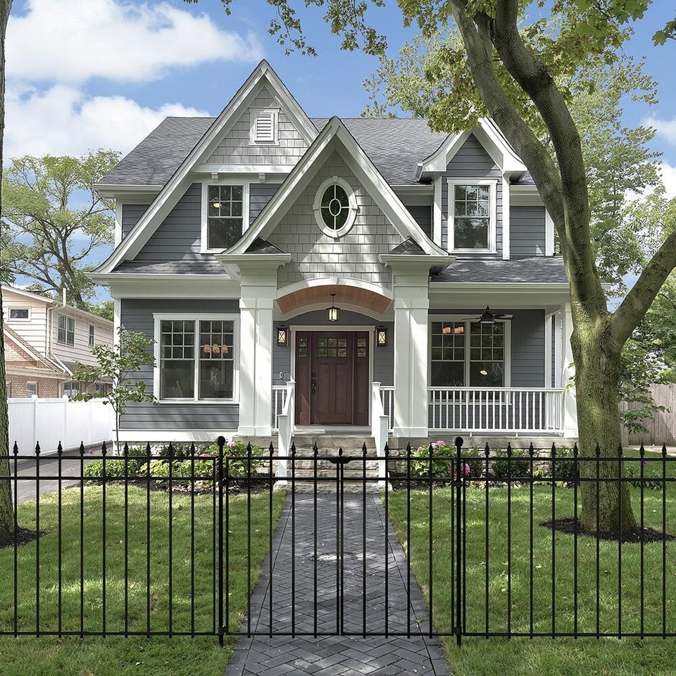 40"x46" Black Powder Coated Welded Steel Walkway No Dig Fence Gate ...