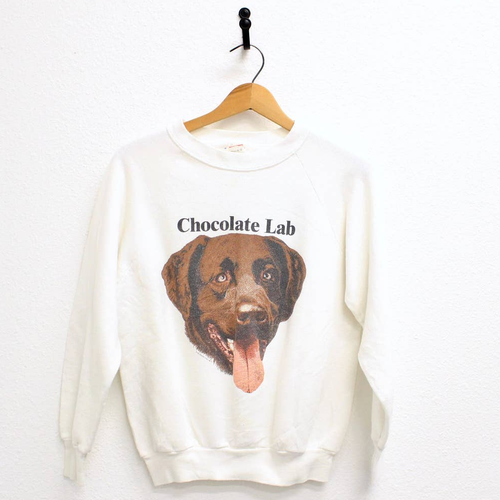 Vintage Chocolate Lab Labrador Retriever Dog Breed Sweatshirt Medium | eBay
