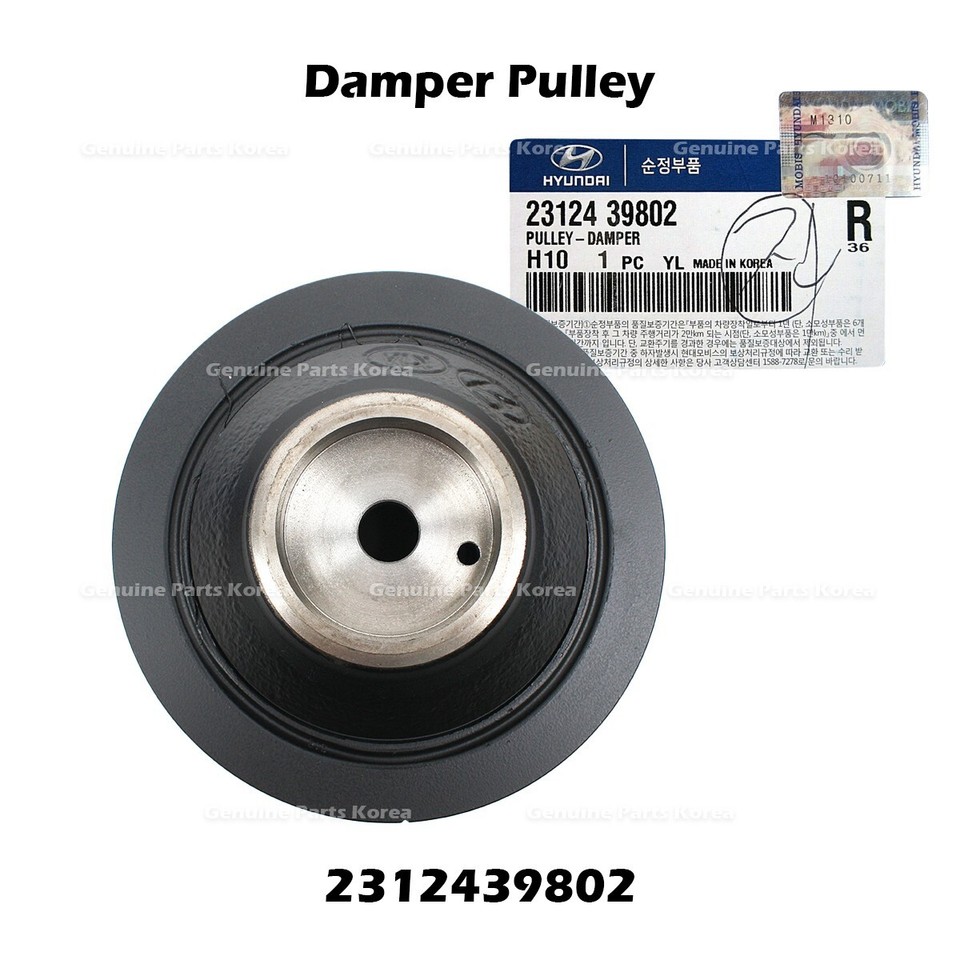 Kia Sorento Damper Pulley | 2312439802 | Genuine OEM | 23124-39802 ...