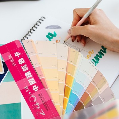 1 Set of Multipurpose Paint Color Cards Art Drawing Color Sheets for ...