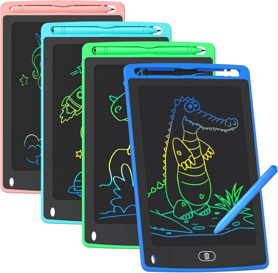 4 Pack LCD Writing Tablet for Kids, 8.5 Inch Colorful Doodle Board ...