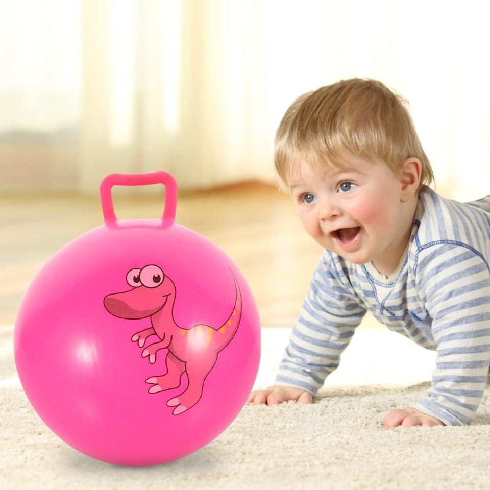 Handle Ball Toy Fitness Toddler Bouncy with Handles for Kids Bouncing ...