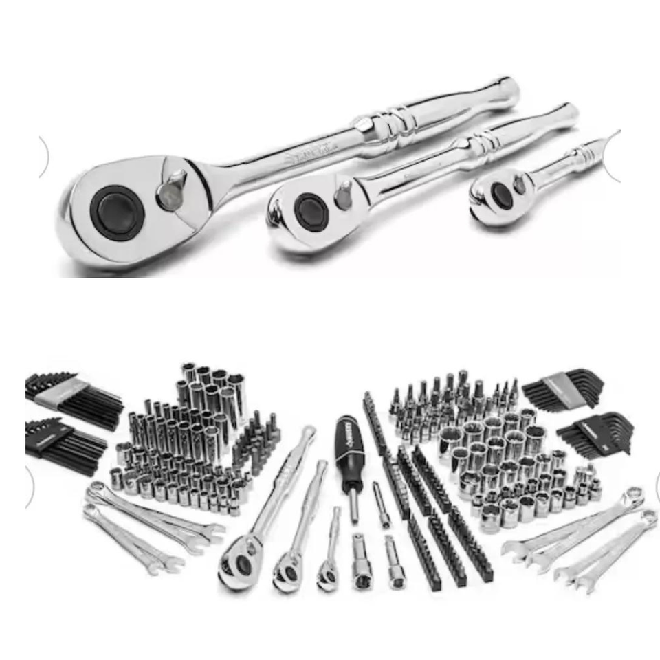 Mechanics Tool Set (270-Piece) Husky Mechani'c Tools Set 3 Drawer Case ...