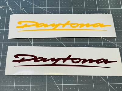 TWO Triumph Daytona Vinyl Decals Many Colors/Sizes DOES NOT FIT/COVER ...