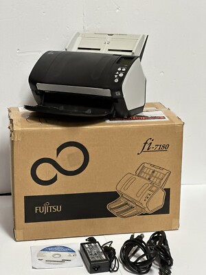 Fujitsu FI-7180 Duplex USB3 Scanner PA03670-B005 Full set in OEM box ...
