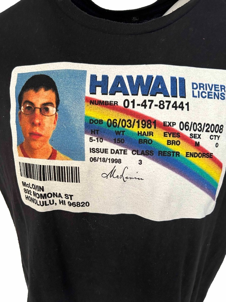 Vintage Superbad T Shirt I Am McLovin License 2008 ID Movie Promo ...