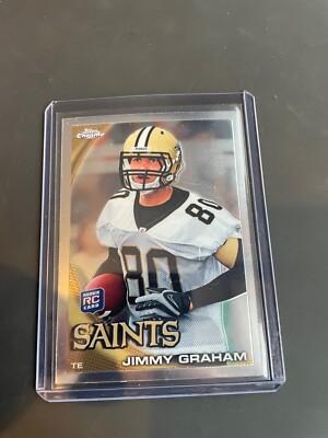 2010 Topps Chrome Jimmy Graham Rookie Card #C67 New Orleans Saints ...
