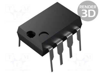 IC: Komparator low-power Komparatoren: 2 3÷16V DIP8 THT 300pA TLC3702CP ...