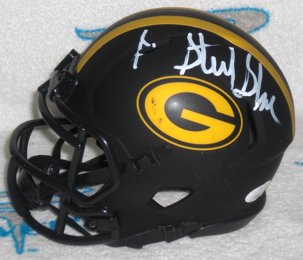 STERLING SHARPE SIGNED GREEN BAY PACKERS ECLIPSE ALT. MINI HELMET - J.S.A. Cert | eBay