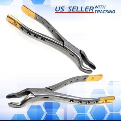 Dental Extracting Forceps 53L + 53R Surgical Tooth Extraction Tools 2 ...