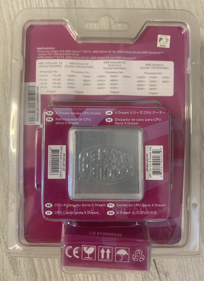 Cooler Master X Dream K641 CPU Cooler AMD K8 Low Profile Silent Cooler ...